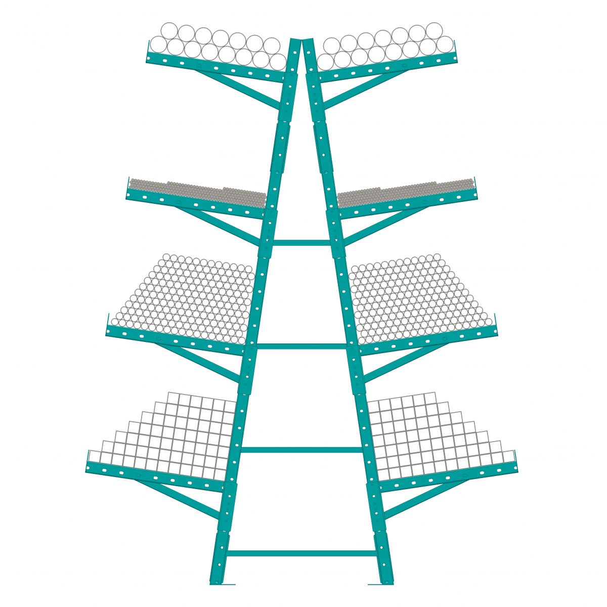 Bar Stock Rack - Economical Option for Light Loads