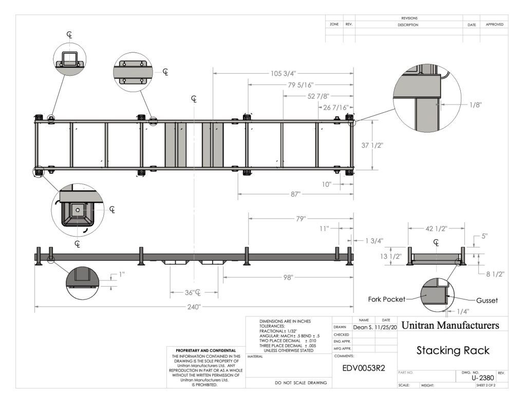 Industrial Stacking Baskets | Unitran Manufacturers LTD
