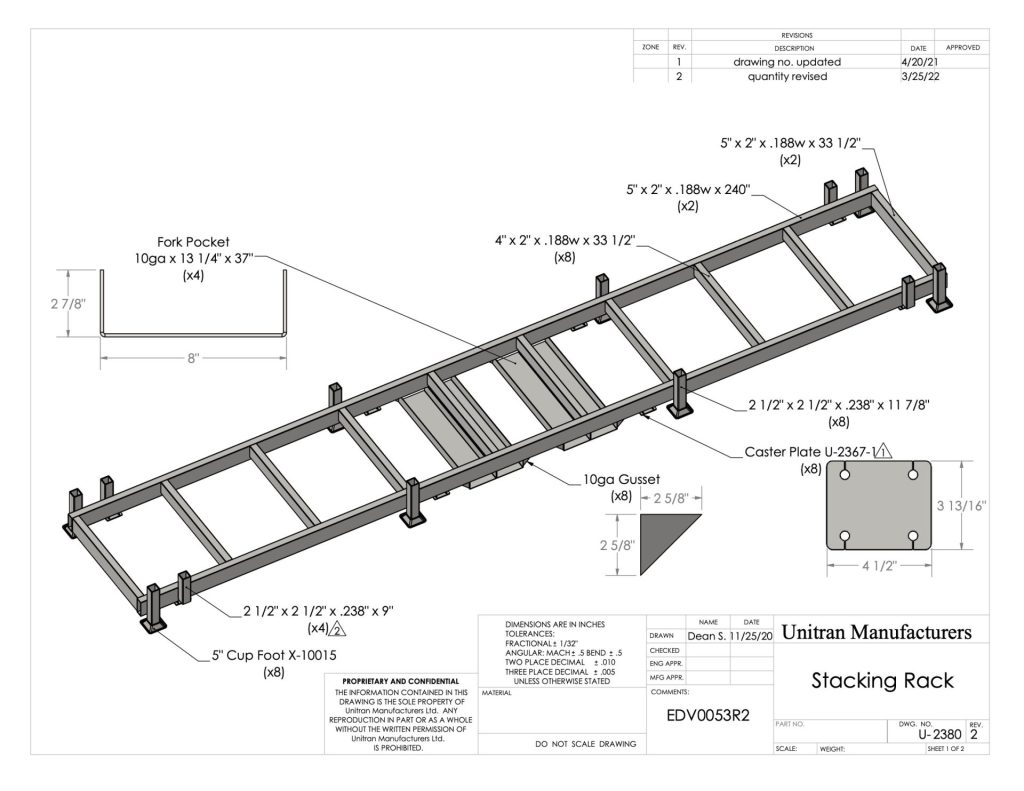 Industrial Stacking Baskets | Unitran Manufacturers LTD